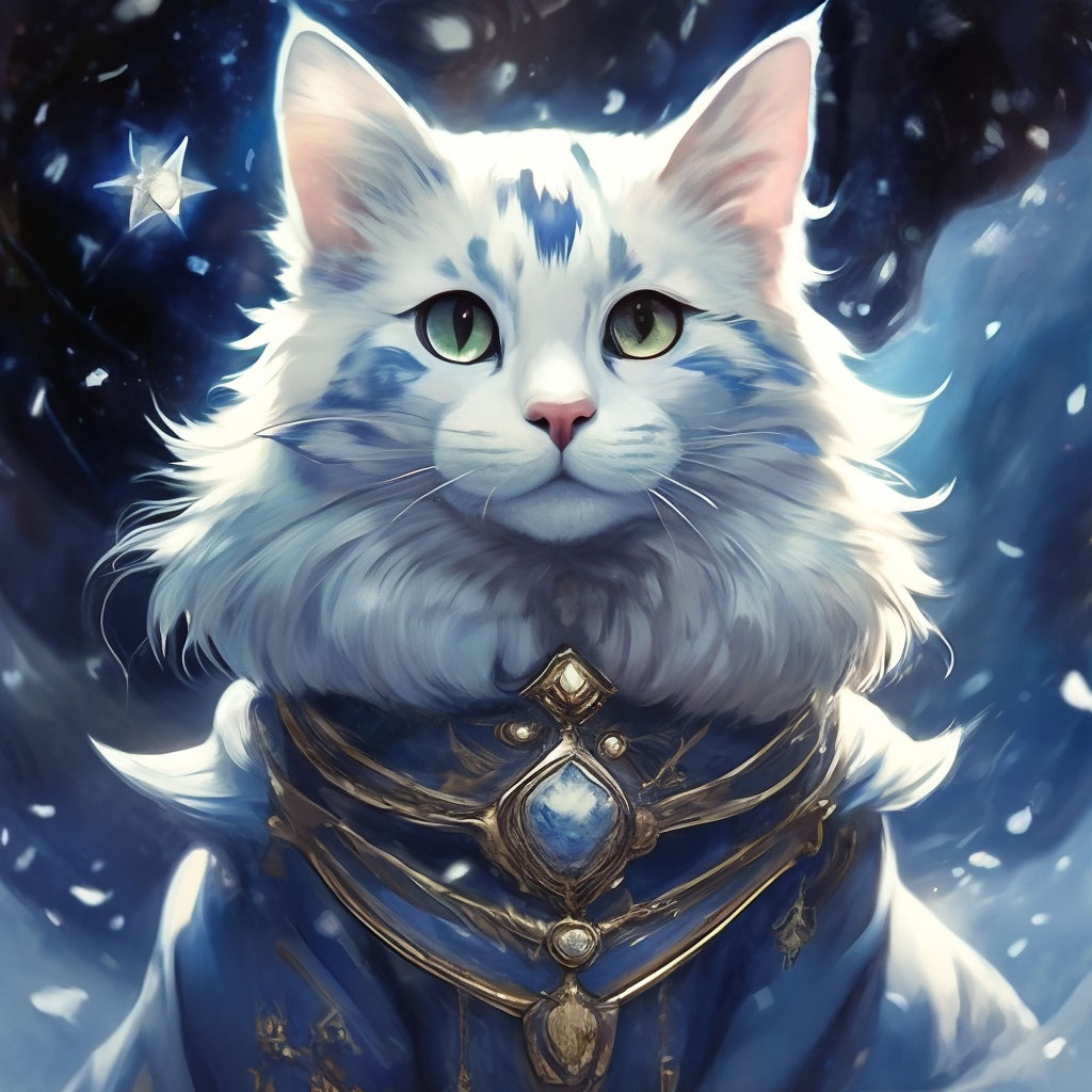 "The cat had a star disease from 1000 likes, a contemptuous look ...