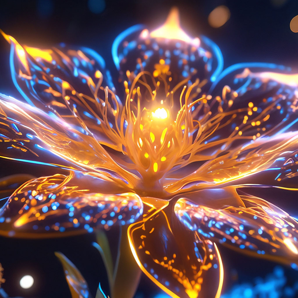 "Fabulous stratolight flower, amber petals, terry edges inlaid with ...