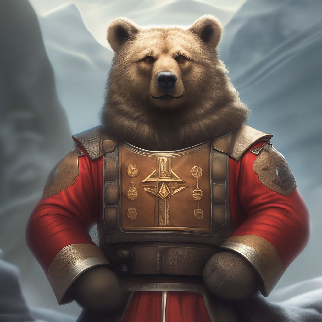 "German bear" — image created in Shedevrum