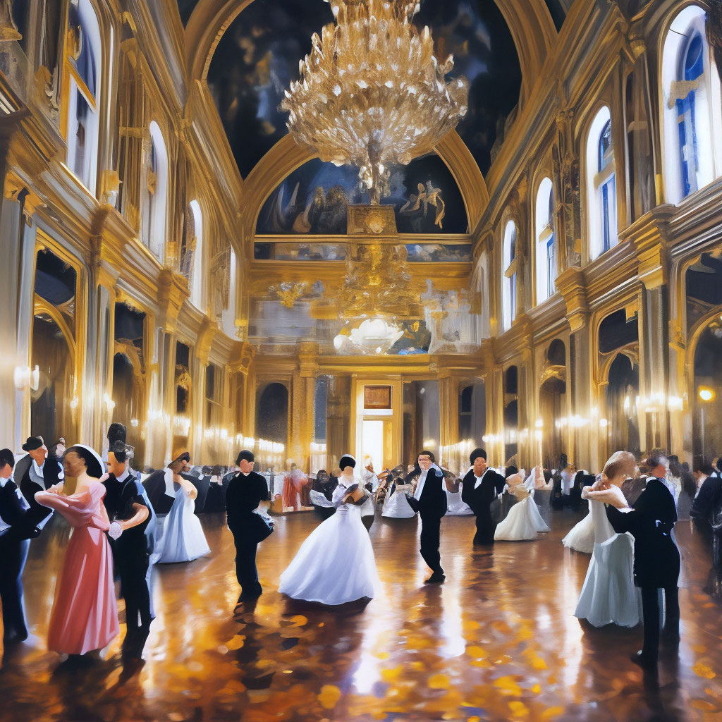 "Palace,ball,waltz" — image created in Shedevrum