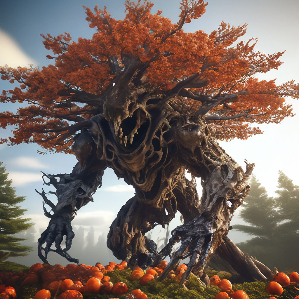 "Huge Ancient Sinister Bloodthirsty Walking Monster Tree Morph Ent ...