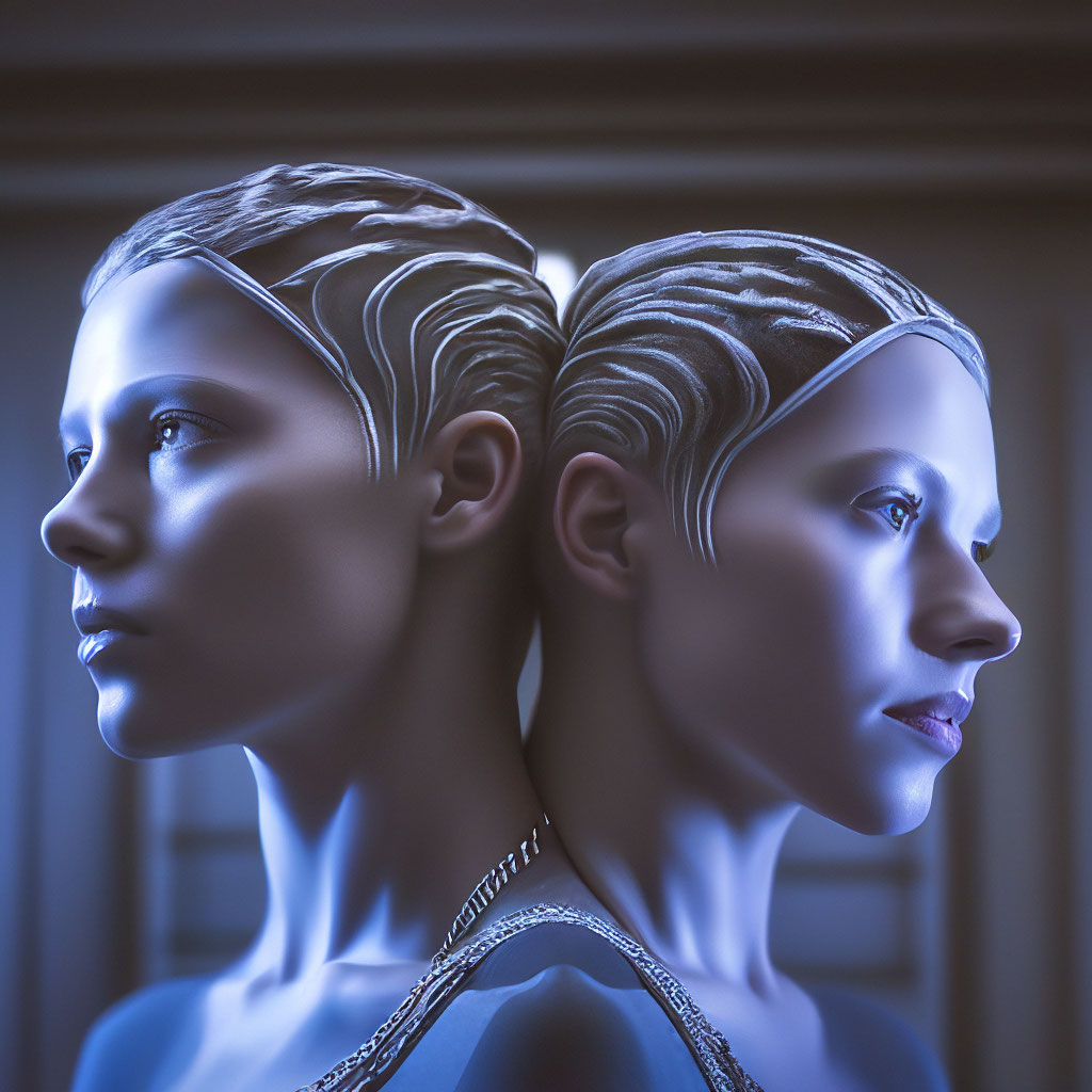 "Two-headed in one human body, aesthetically pleasing, beautiful ...