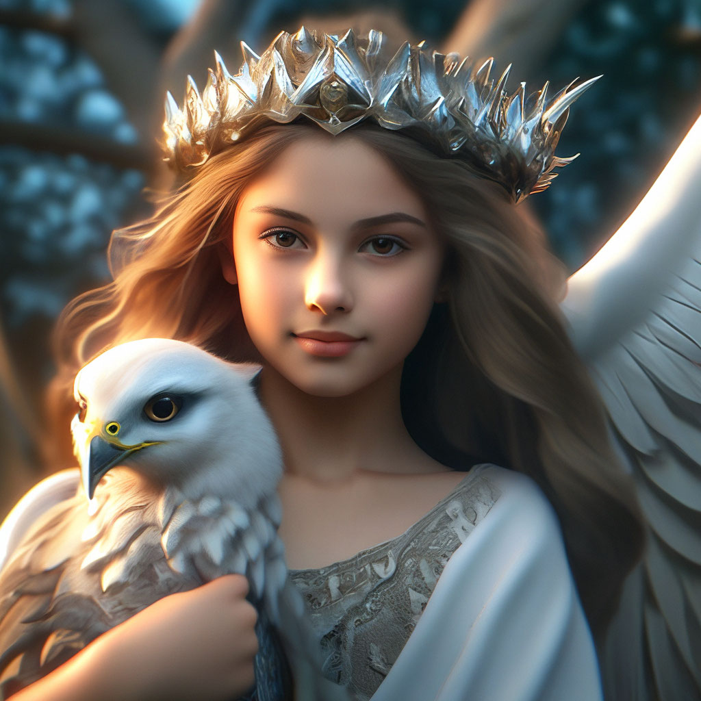 "Griffin girl, beautiful, realistic, professional photo, 4k, high ...