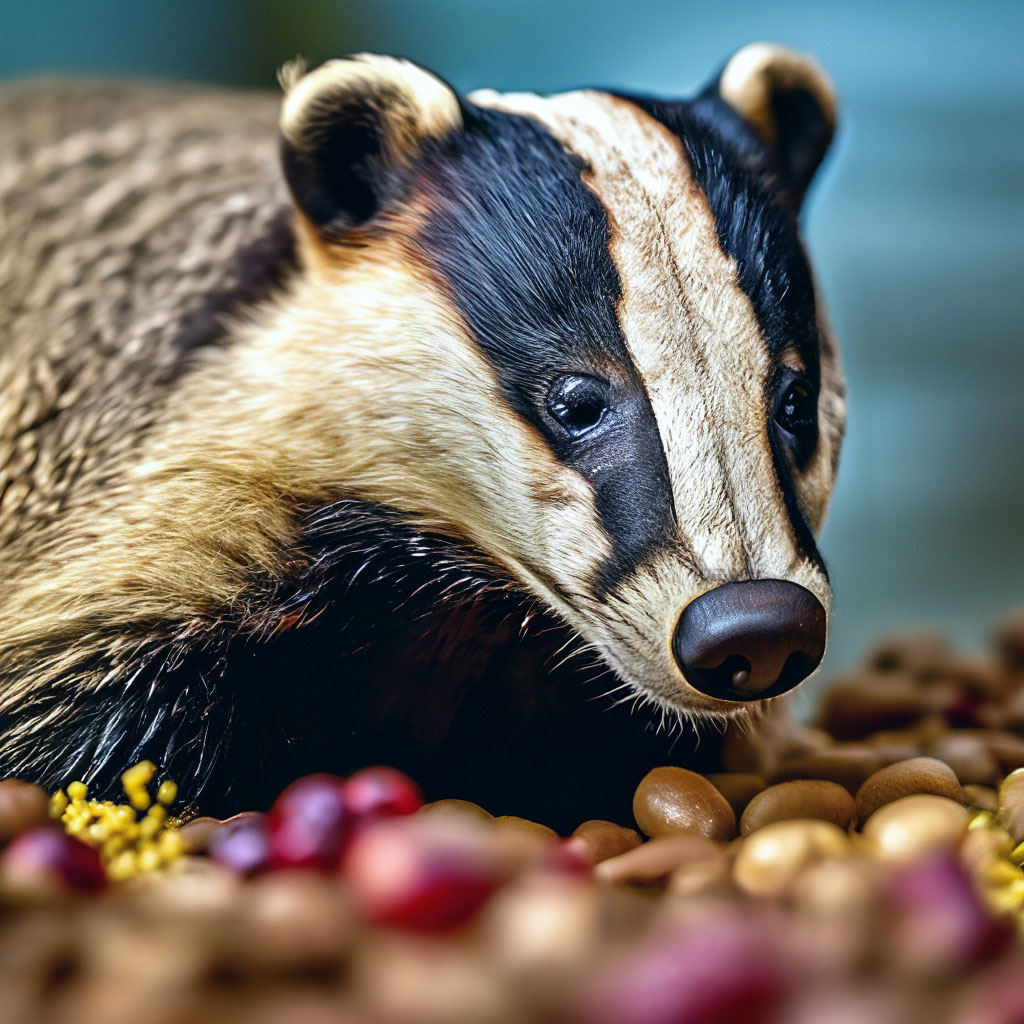 "Badger, aesthetically pleasing, beautiful, realistic, shades of ...