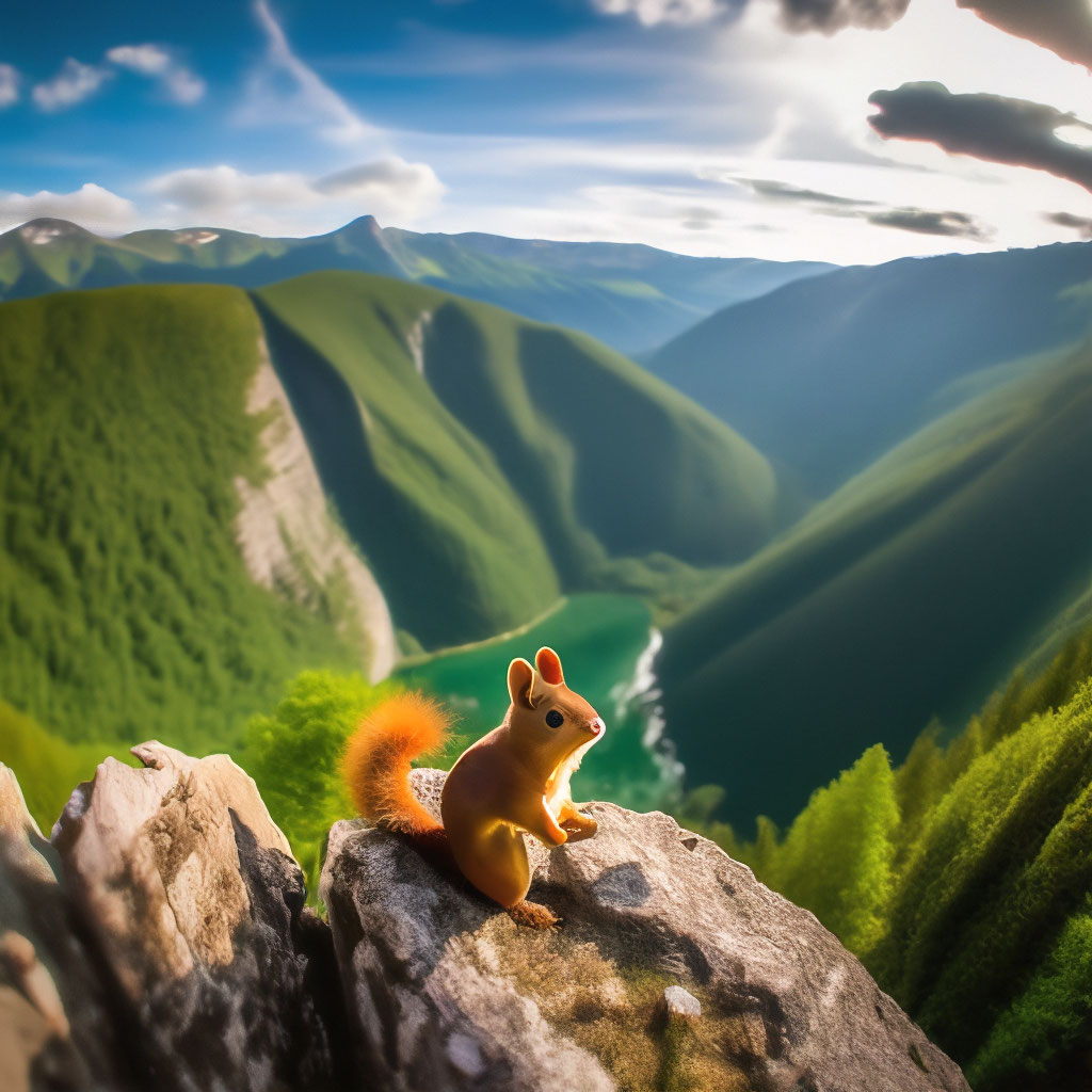 "The landscape on the cliff is beautiful mountains fire fairies ...