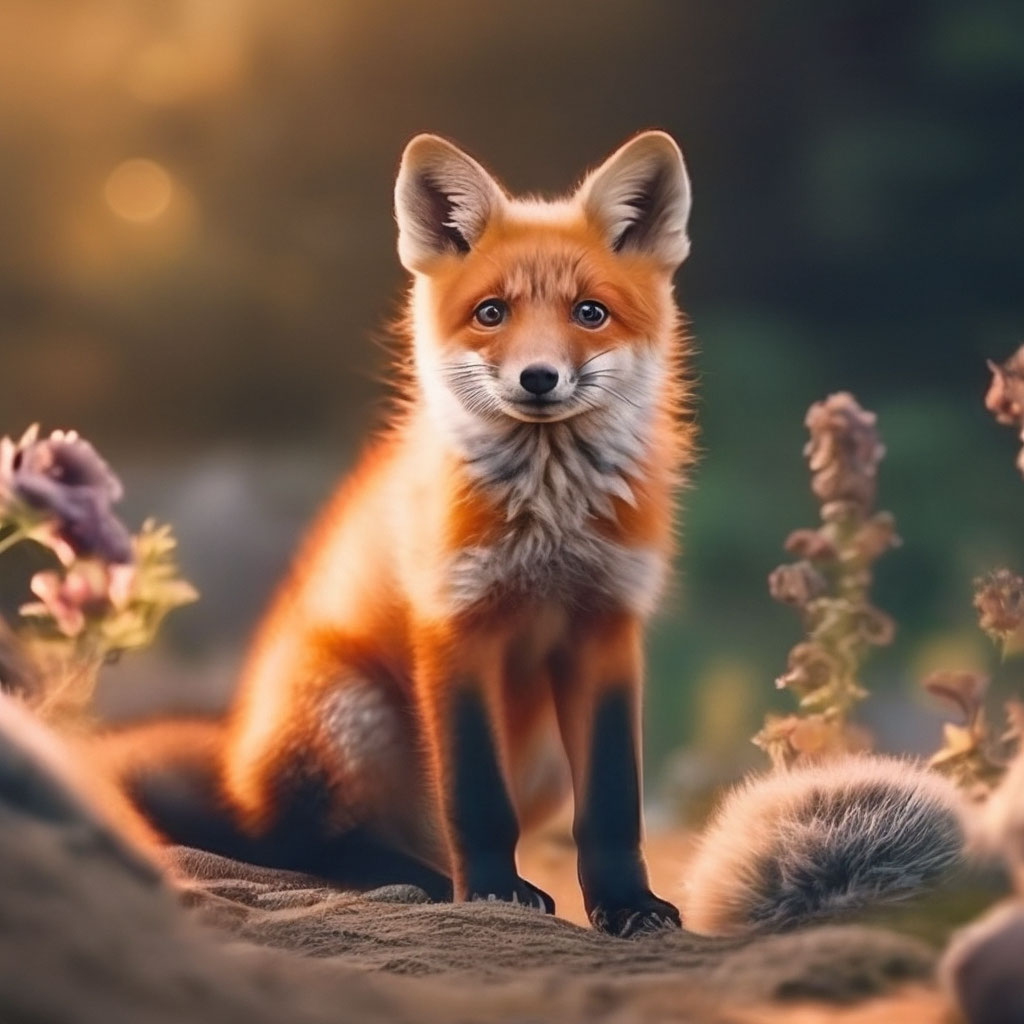 "Video, the whole life of a fox" — image created in Shedevrum