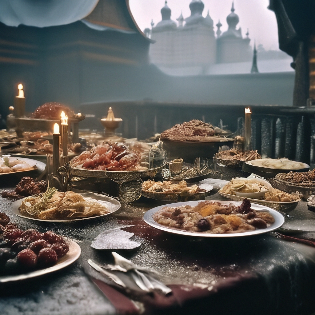 "Realistic ancient rus tsar's table feast feast phenomena ...