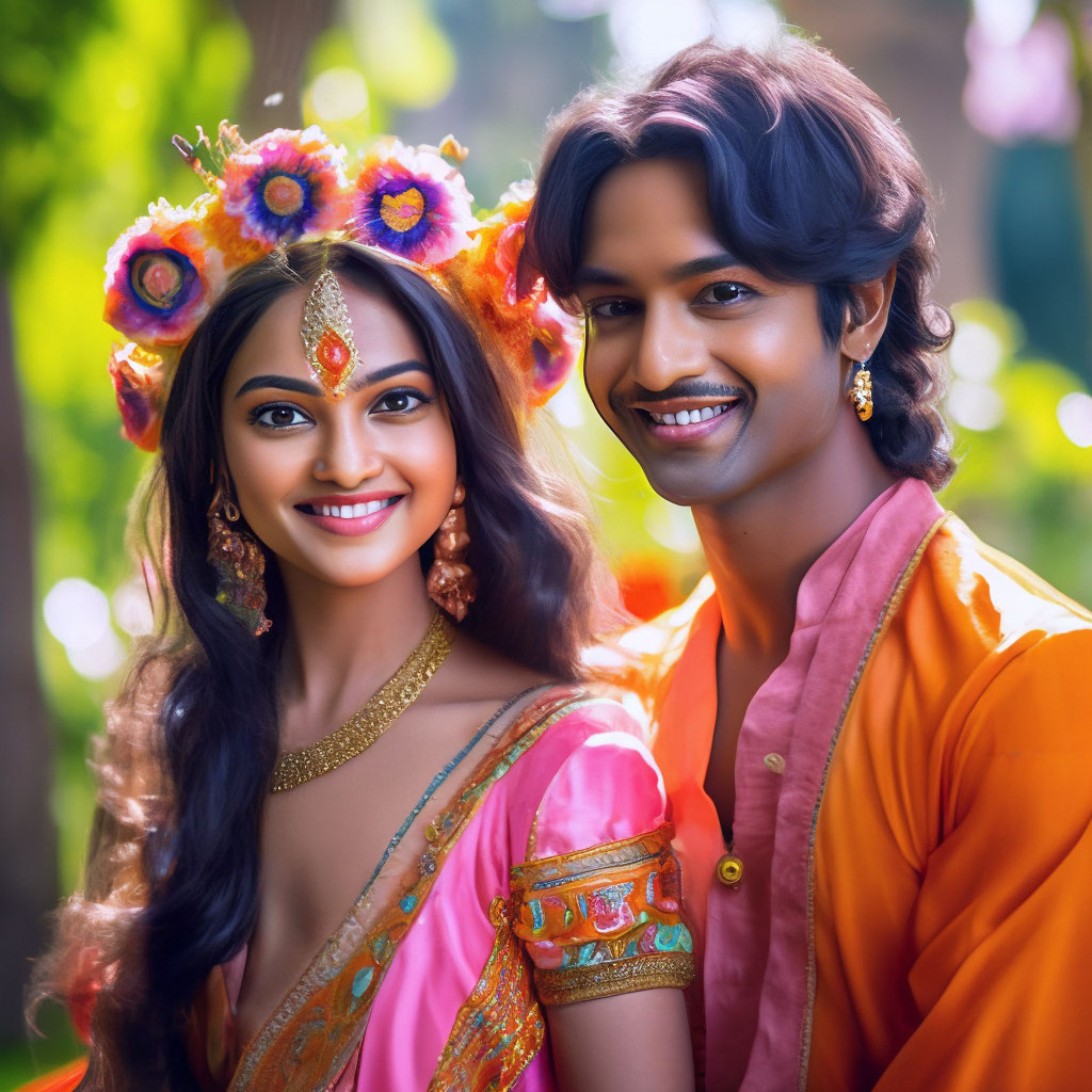 "HD quality, very beautiful girl Radha, huge brown eyes, shining smile ...