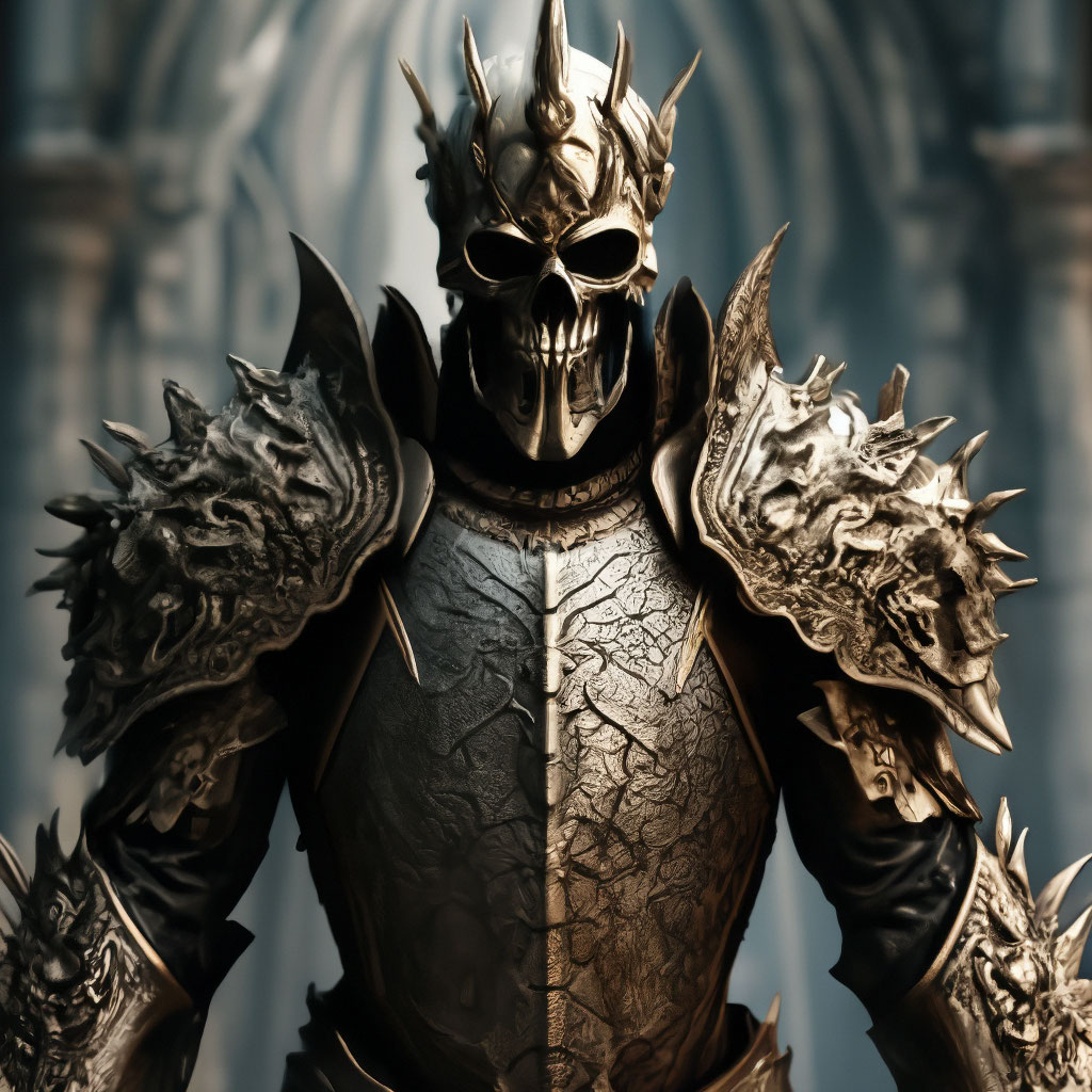 "Koschei the Immortal, a thin almost skeleton covered with skin, in ...