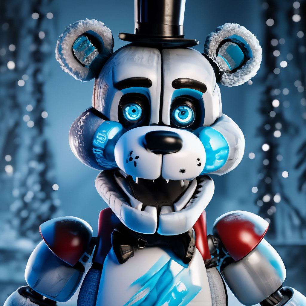 "Animatronic Ice Freddy" — image created in Shedevrum