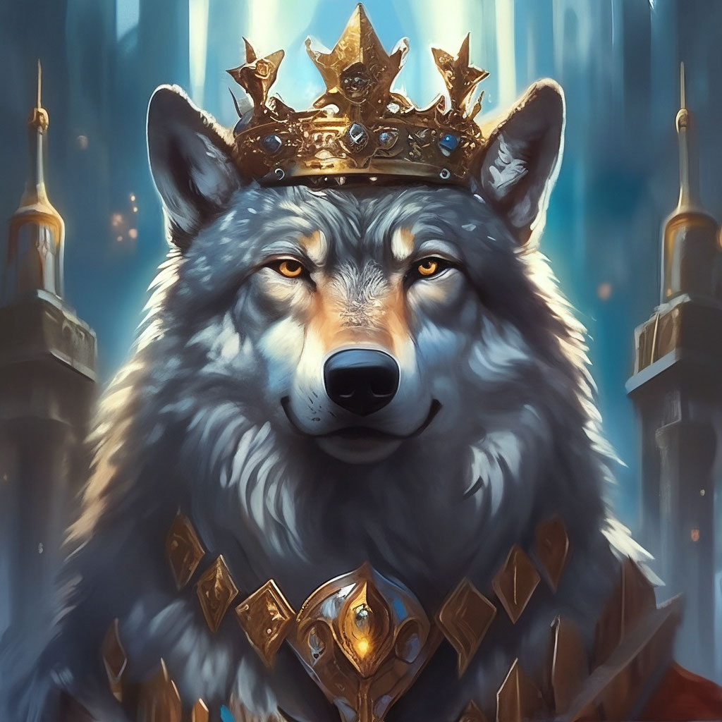"The wolf is the ruler of the world, and the king of beasts with a ...