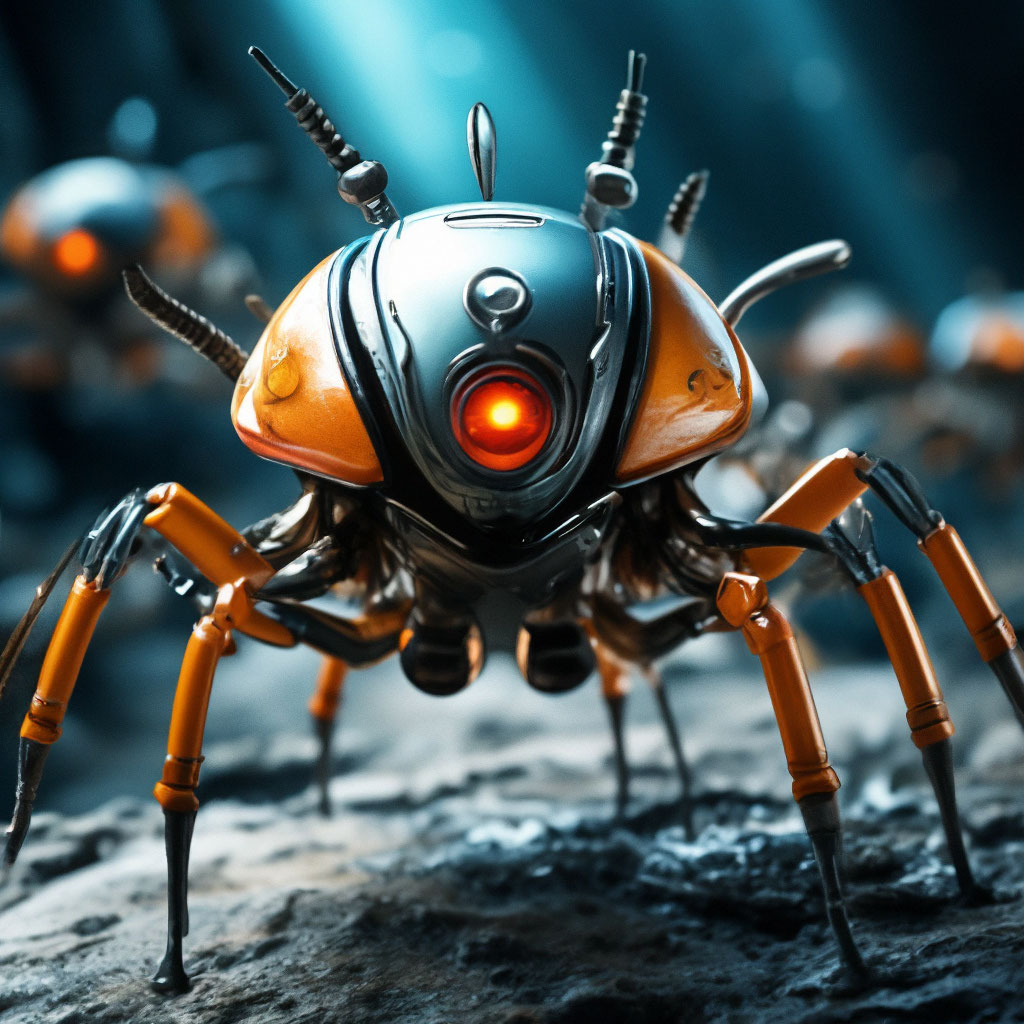 "Space Bugs" — image created in Shedevrum