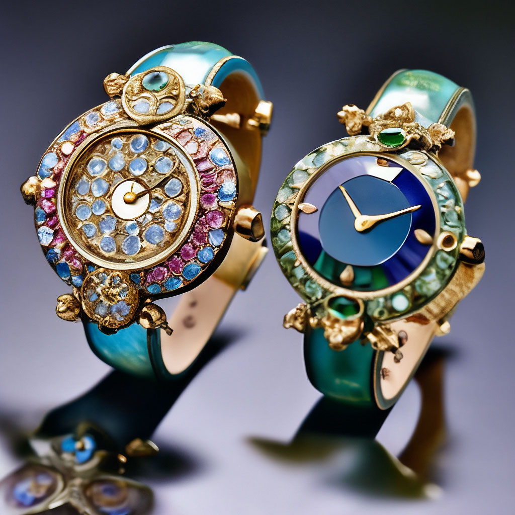"Women's cocktail watches with precious stones and diamonds, 1920s ...
