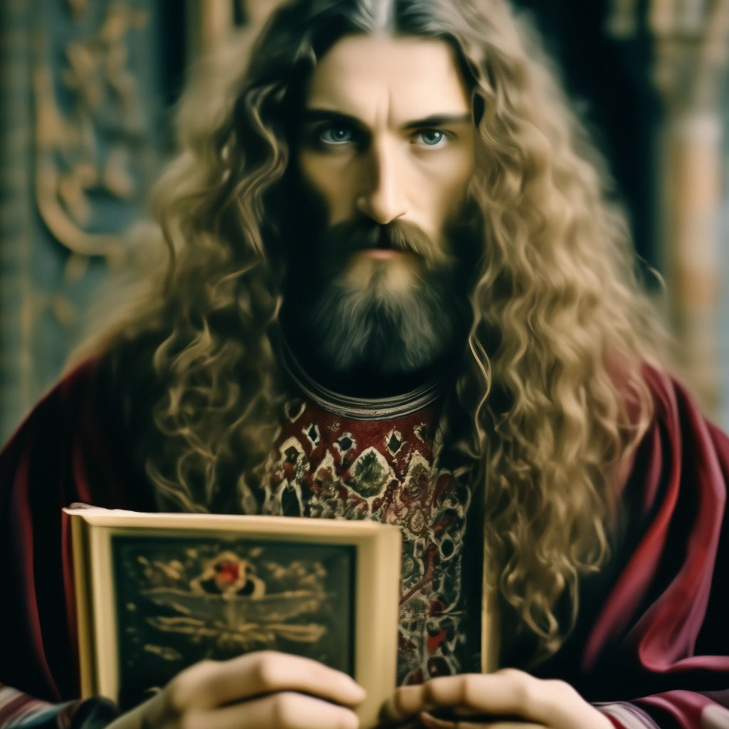 "The veles book" — image created in Shedevrum
