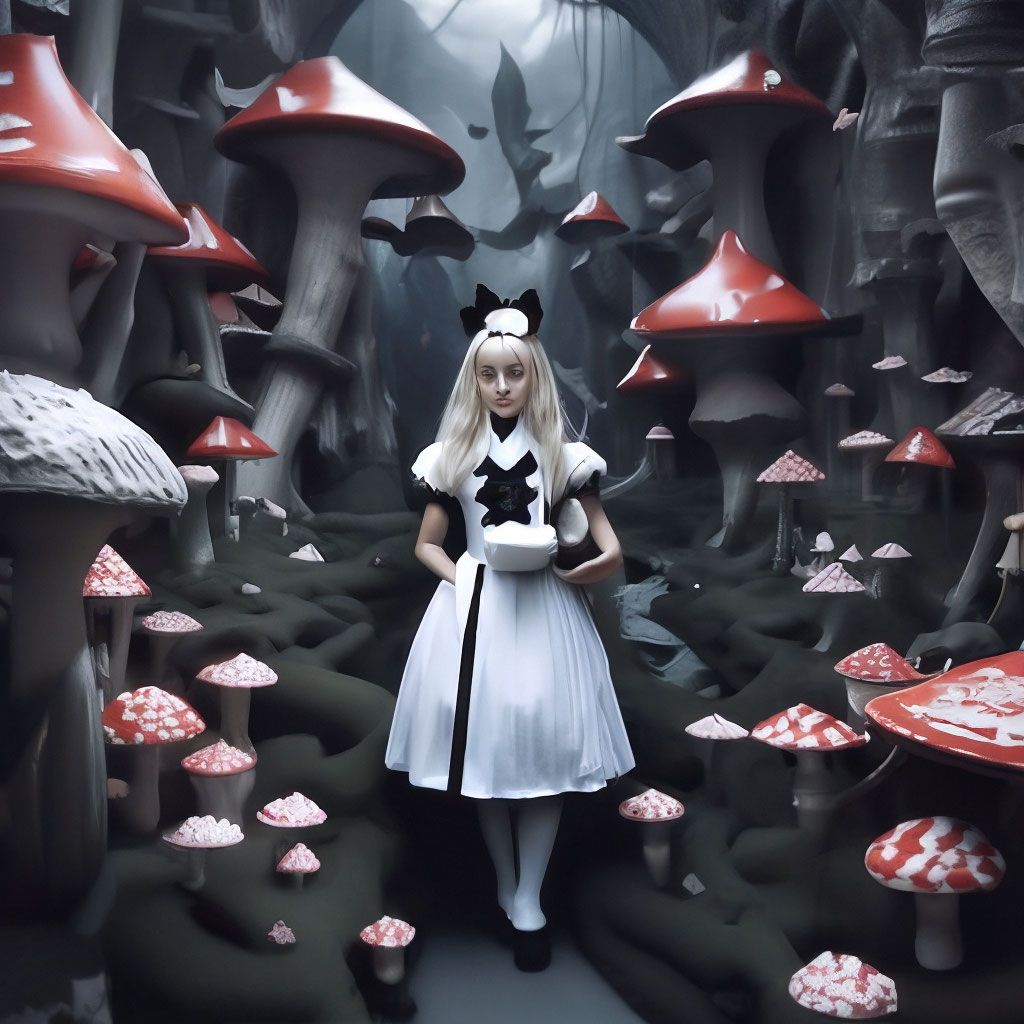 "Alice, dark wonderland, , aesthetically pleasing, realistic" — image ...