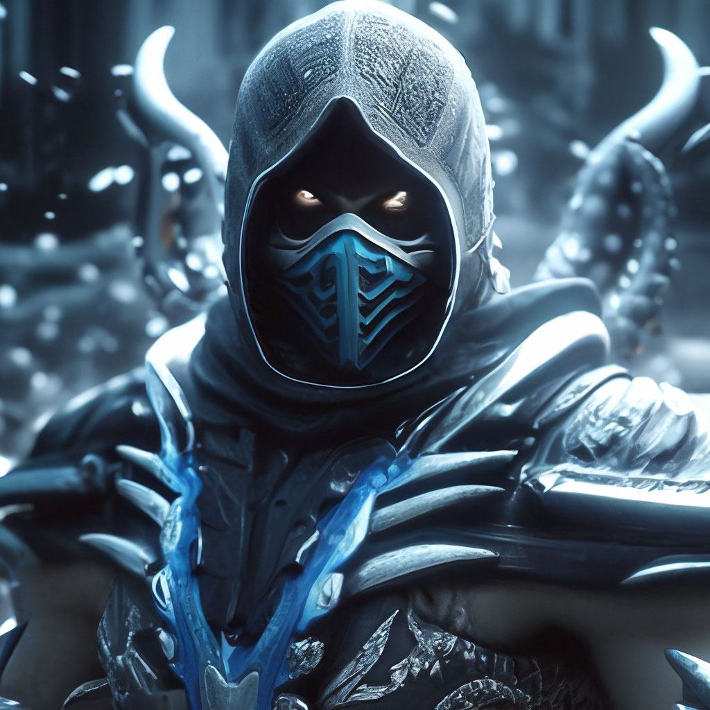 "Synthesis of subzero and scorpion, cgi, 3d, dark shades" — image ...