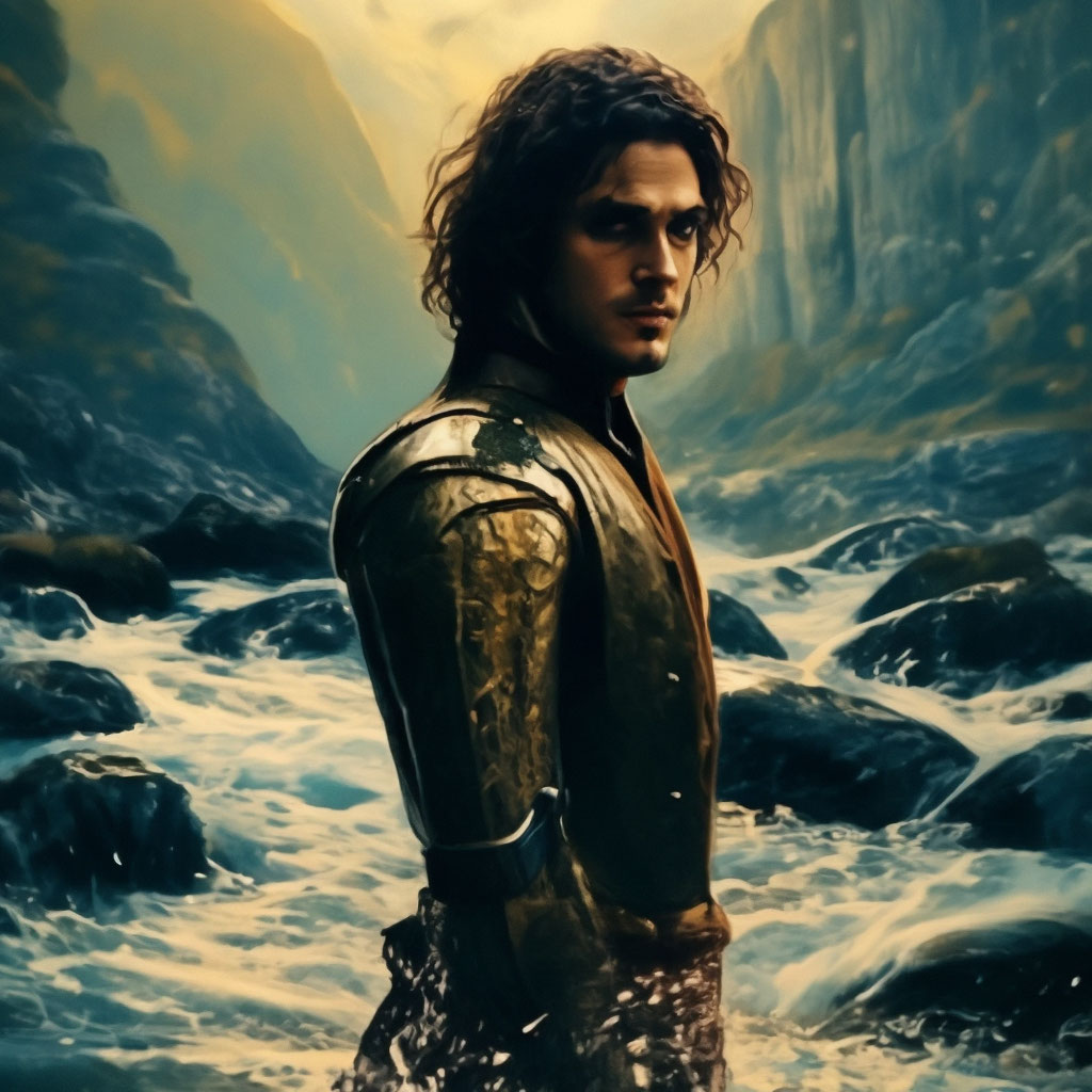 "I saw the prince above the stream, there was sadness in his eyes, in a ...