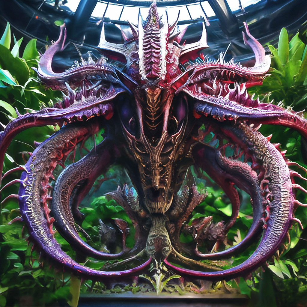 "Huge Bloodthirsty Sinister Monster Colossus Bio Flora Xenomorph ...