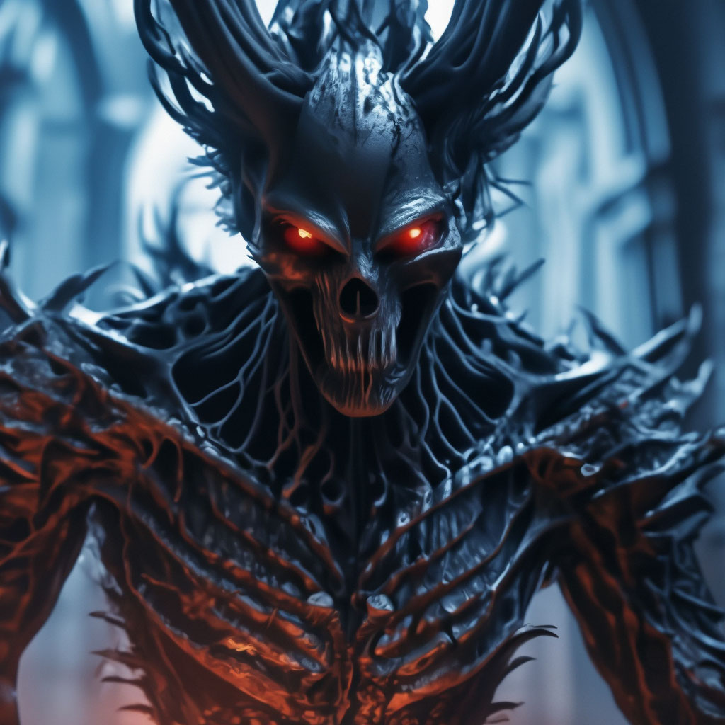 "Pain,hole, demon, bones, black,gothic, hyperdetalization, mysticism ...