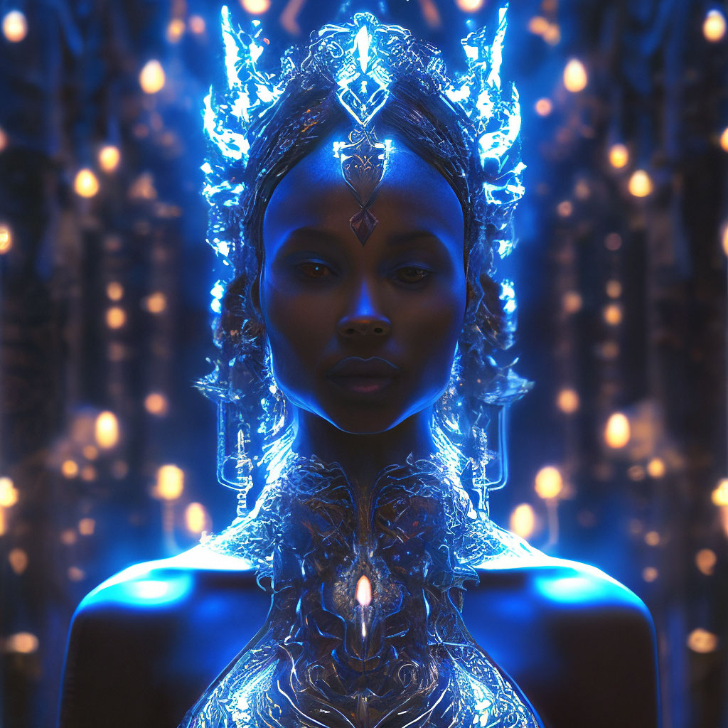 "Luminous darkness" — image created in Shedevrum