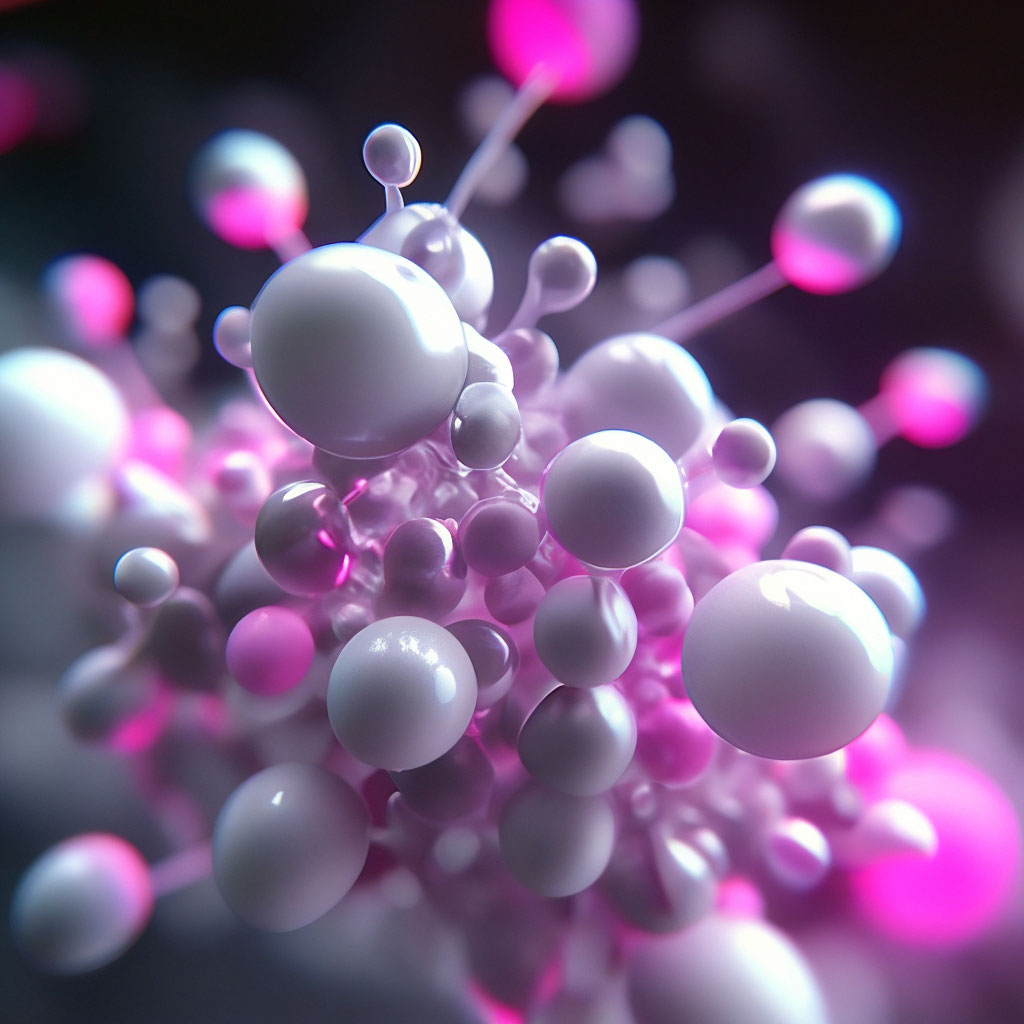 "A beautiful cluster of molecules and atoms of unusual shape hovers in ...