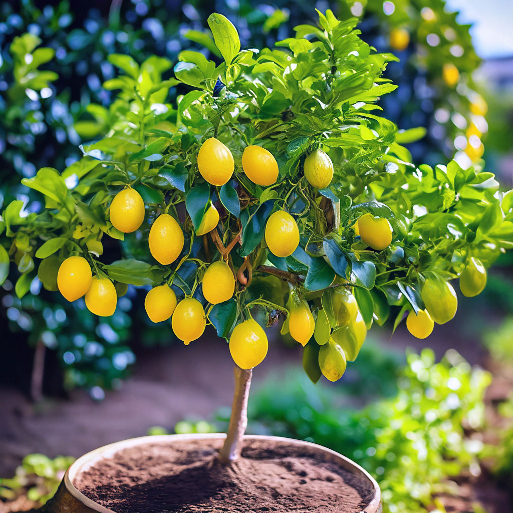 "The tree on which lemons grow" — image created in Shedevrum