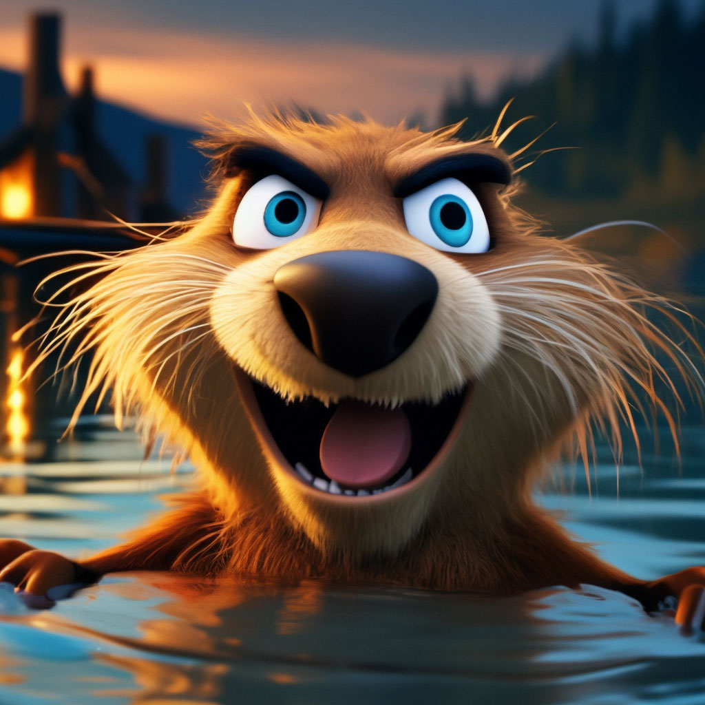 "Cartoon,Norbert Foster Beaver, angry beavers Nickelodeon,big eyes ...