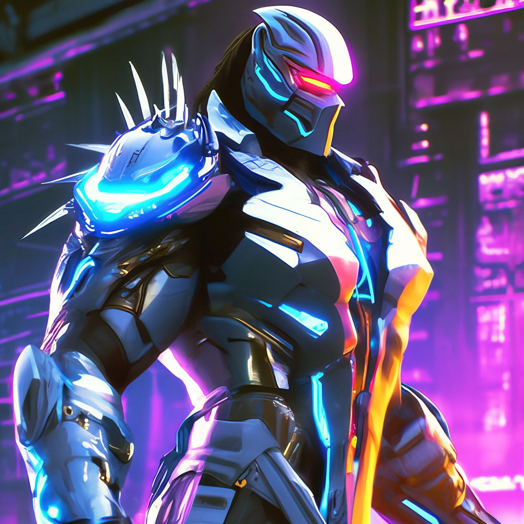 "Cyborg from DC mortal Kombat." — image created in Shedevrum