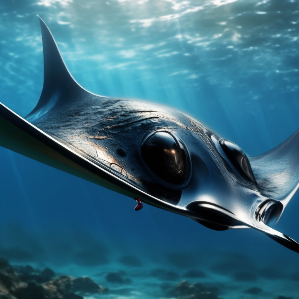 "Manta ray 4k,wallpapers, hyperrealism, realistic, painting, sharpness ...