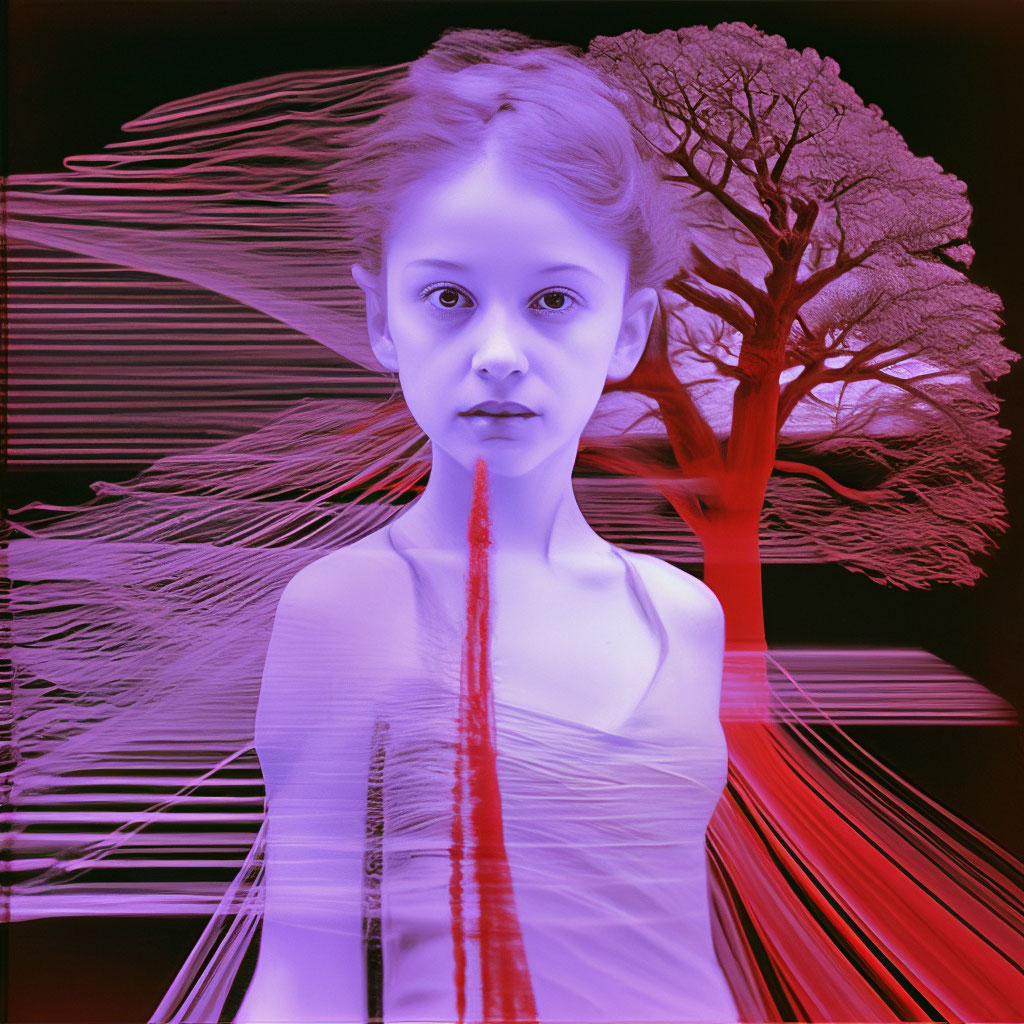"💎Rusi©, Monochrome illusion of movement from wavy lines that draw an X ...