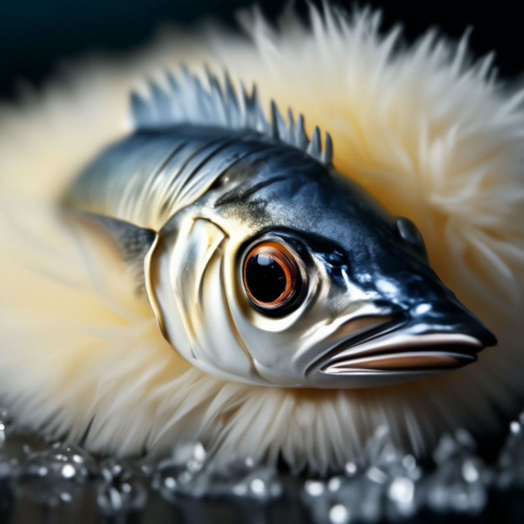 "Herring under a fur coat macro, herring fish iwasi frozen and wrapped ...