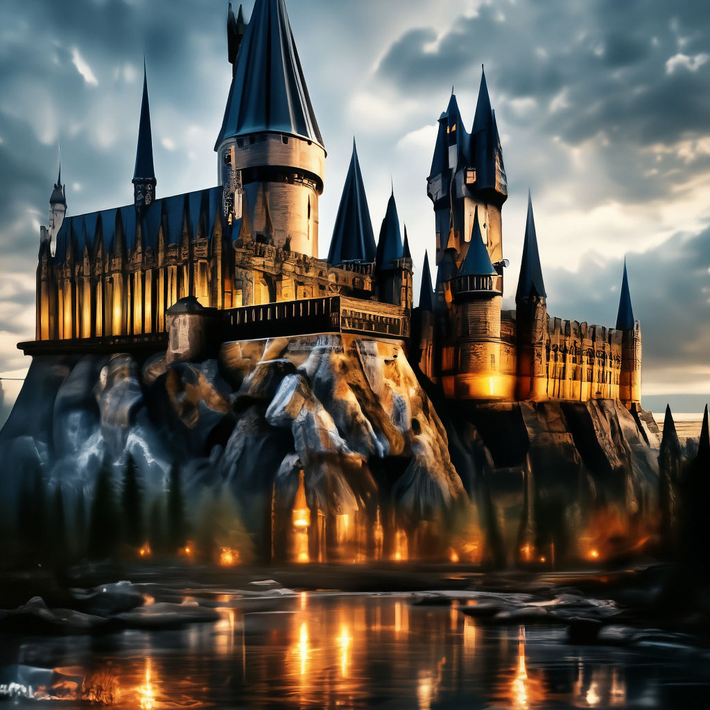 "Hogwarts is very realistic" — image created in Shedevrum