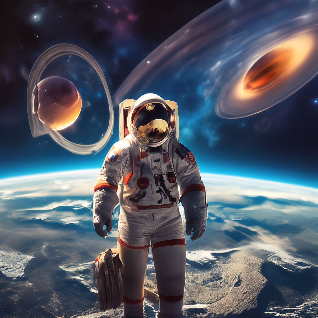 "Kosmos metior" — image created in Shedevrum