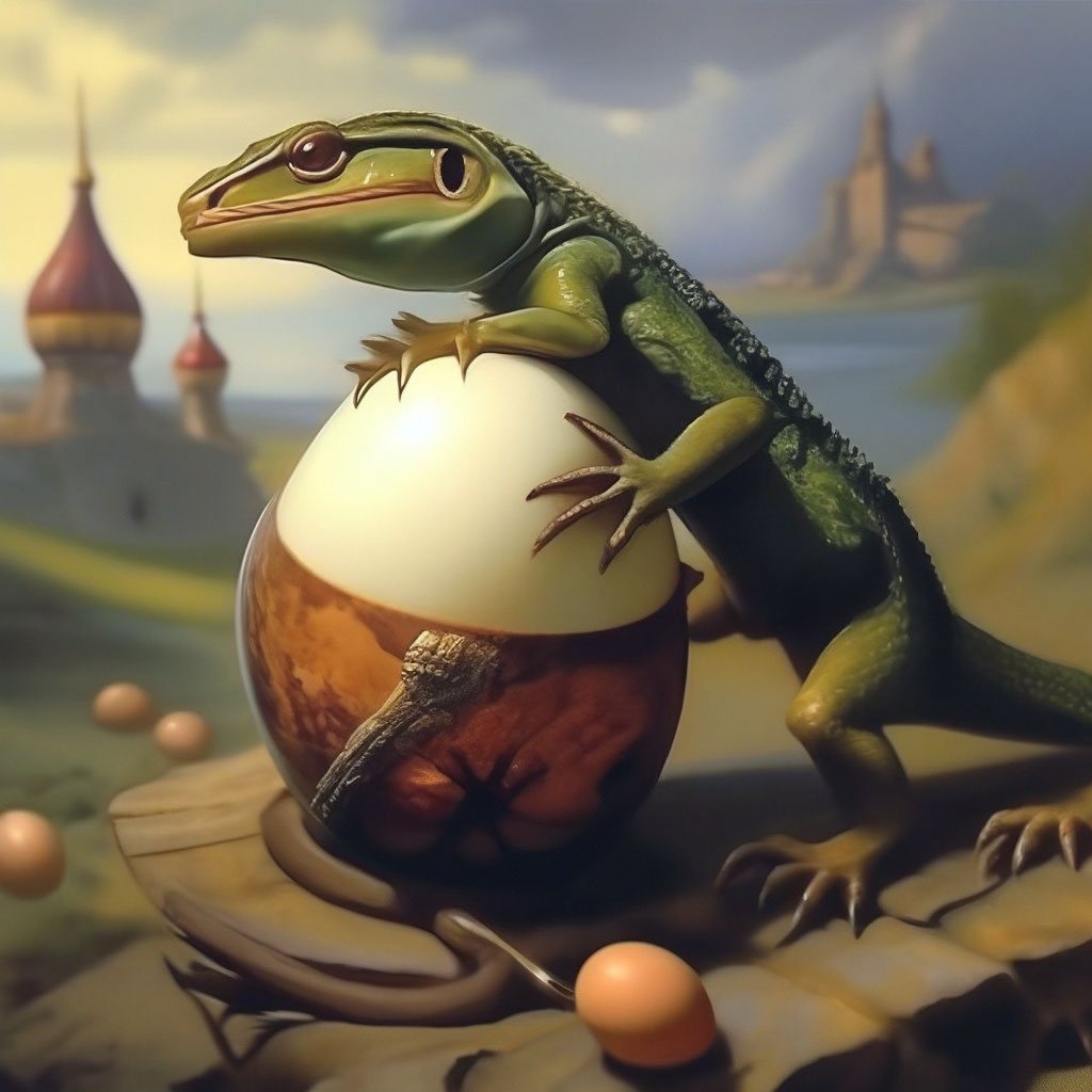 "The ancient fighting technique of the ancient Russ against the lizards ...