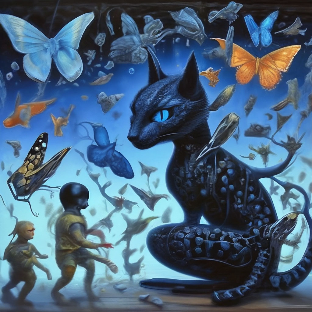 "Black and blue bacteria infused alien unnatural movement of small ...