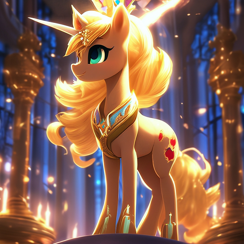 "Art My little pony. The Ascent of Light. Pony-alicorn Applejack in the ...
