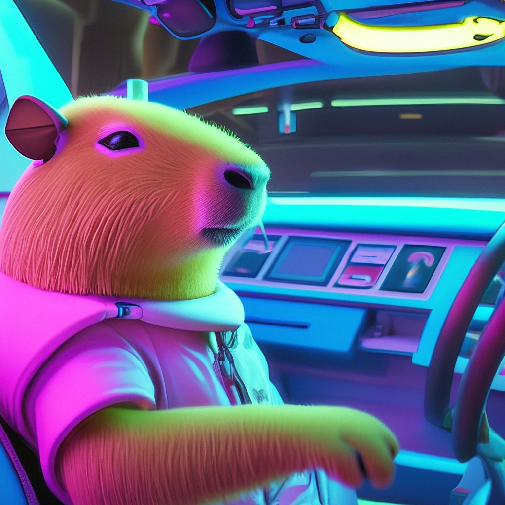 "The capybara falls into the pit hole where time subsides into the ...