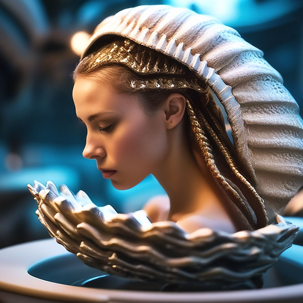 "Aphrodite comes out of the shell, professional photo,realistic,high ...