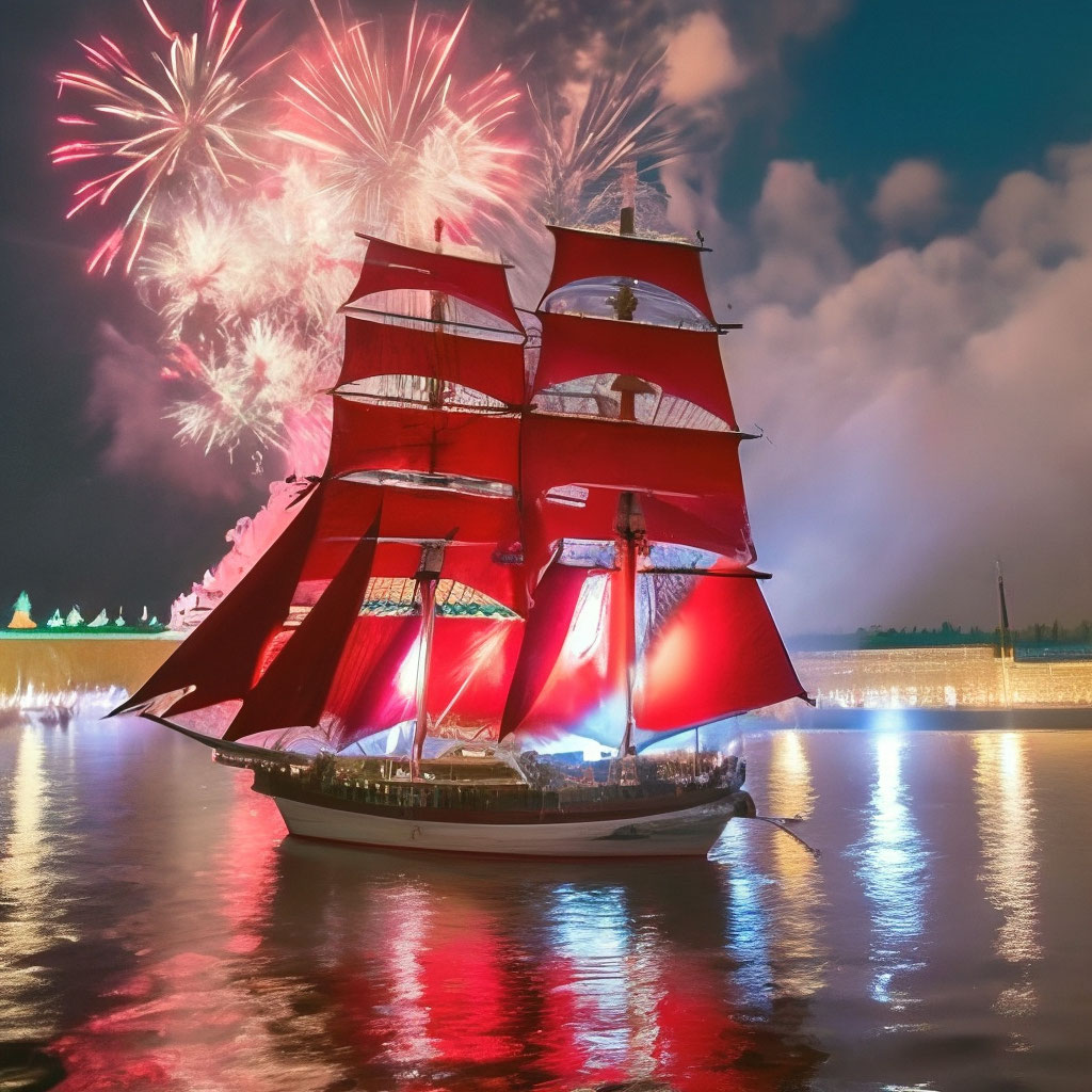 "Saint-Petersburg Scarlet sails is a celebration of school leavers ...