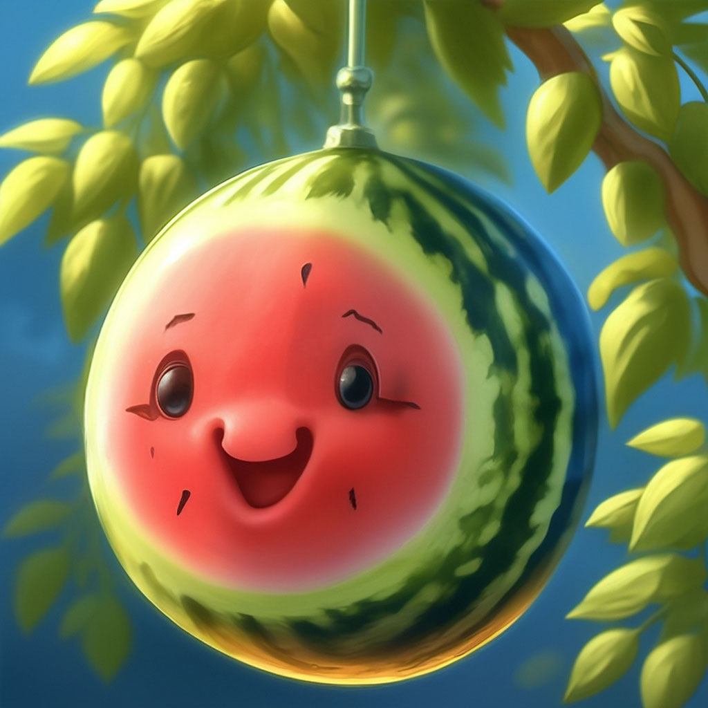 "The last watermelon is hanging on a watermelon tree, ironic, funny ...