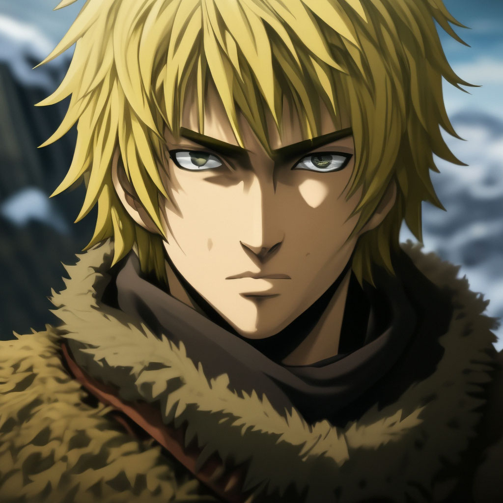 "Torfinn from the anime" — image created in Shedevrum
