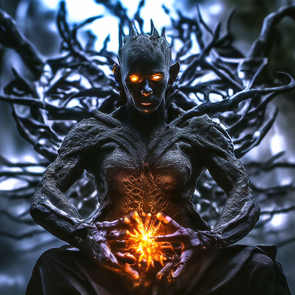 "The awakening of black energy The …" — image created in Shedevrum