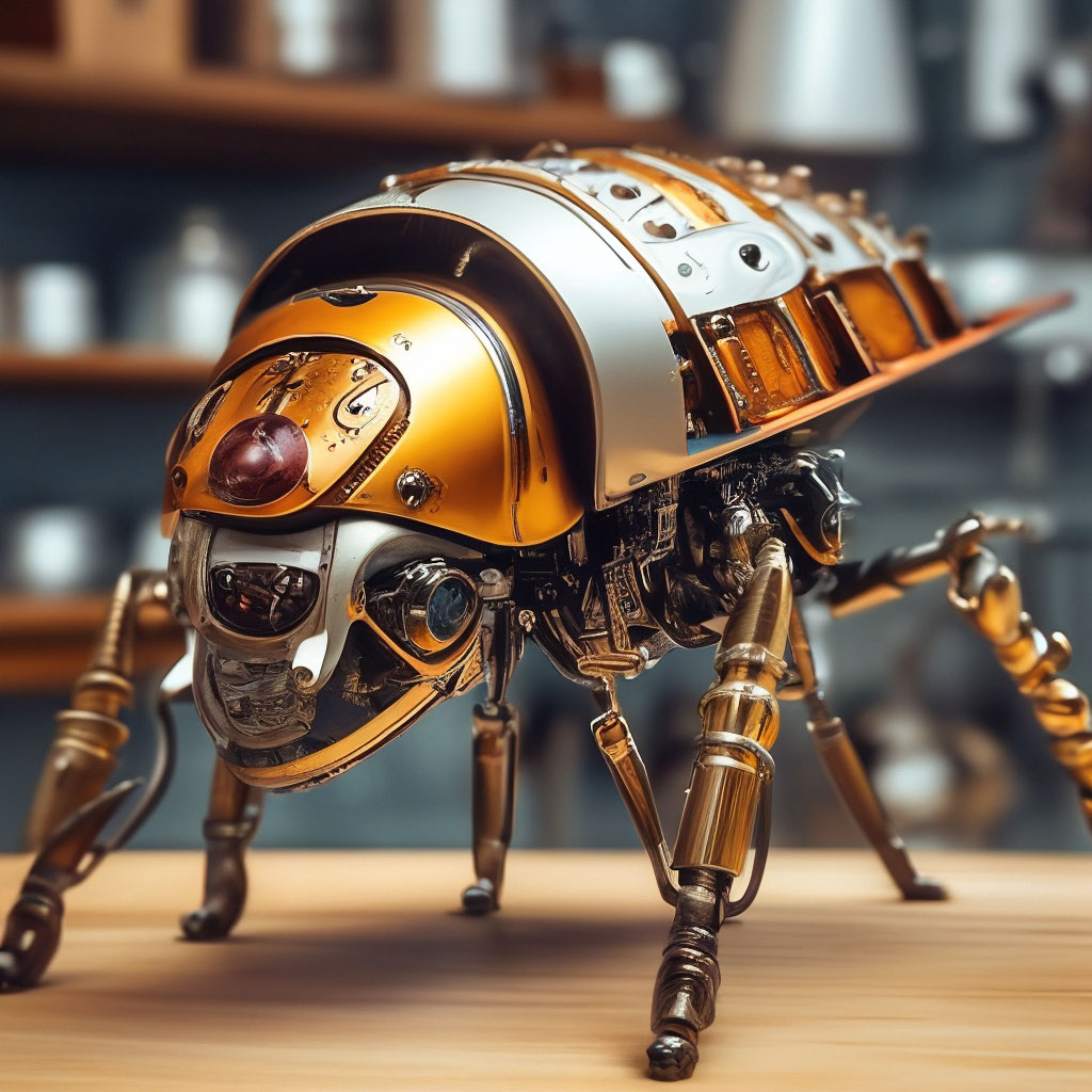 "Cockroach. robot. steampunk. lots of details. the best angle. kitchen ...