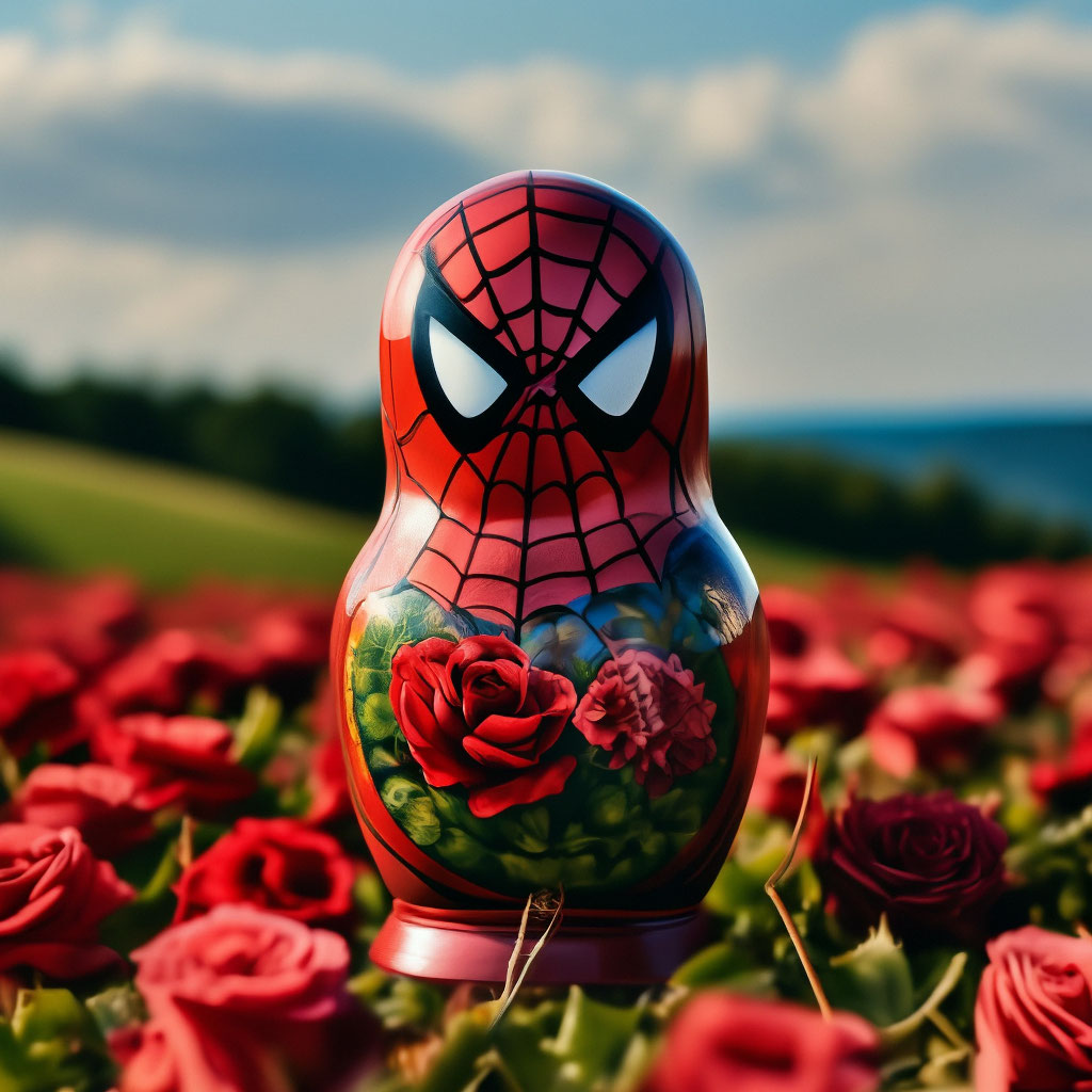 "Go to TG, link in the profile header 😎 a matryoshka doll with the image of …" — image created ...