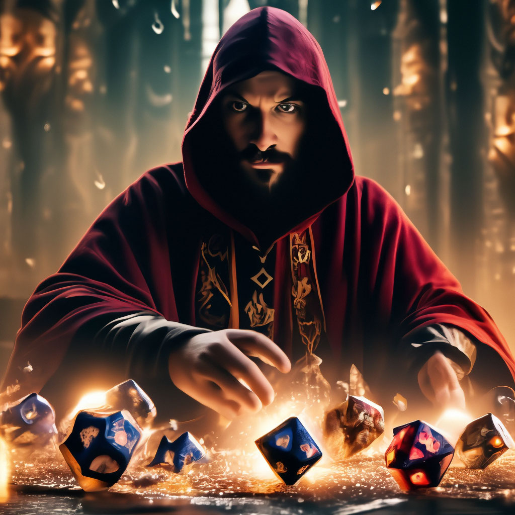"Dungeon master, game master, sits behind the screen of the leading nri ...