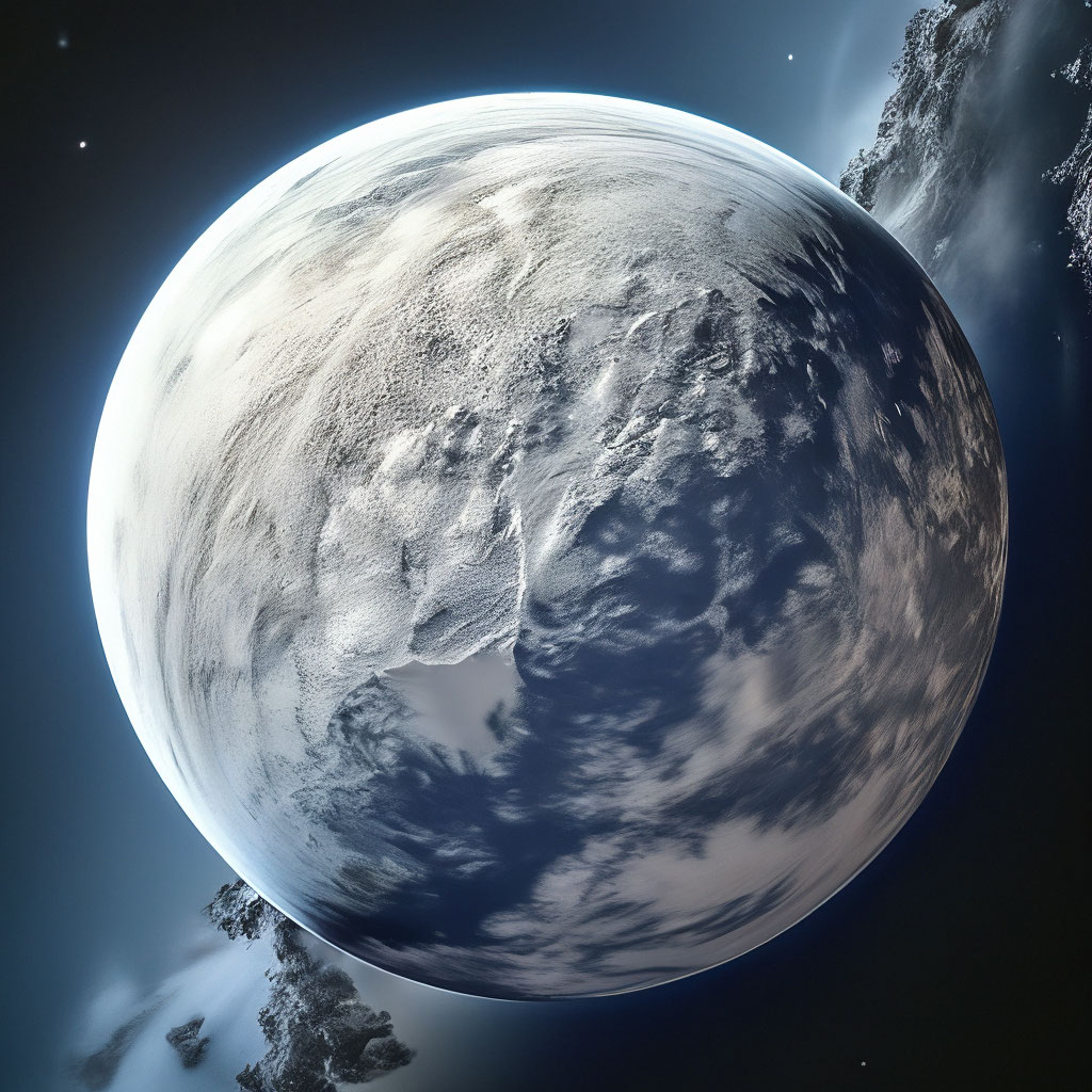 "Planet #0043, astrophotography, whole photo through a telescope ...