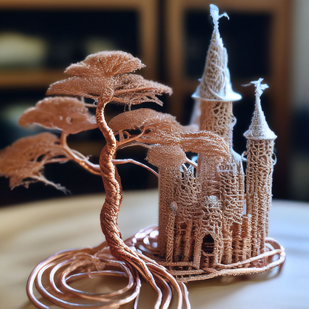 "Мир на столе Elaborately carved filigree crafts made of twisted metal ...