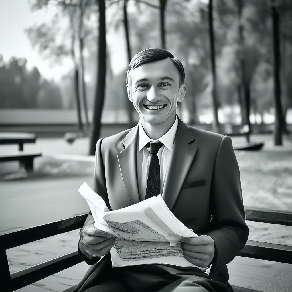 "A typical day in the Soviet Union. A typical Soviet man looks into the ...