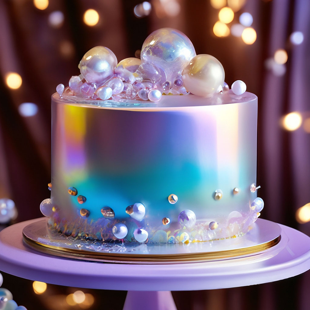 "A cake for a holiday, airy, cloudy, smoky, mystical, shining ...