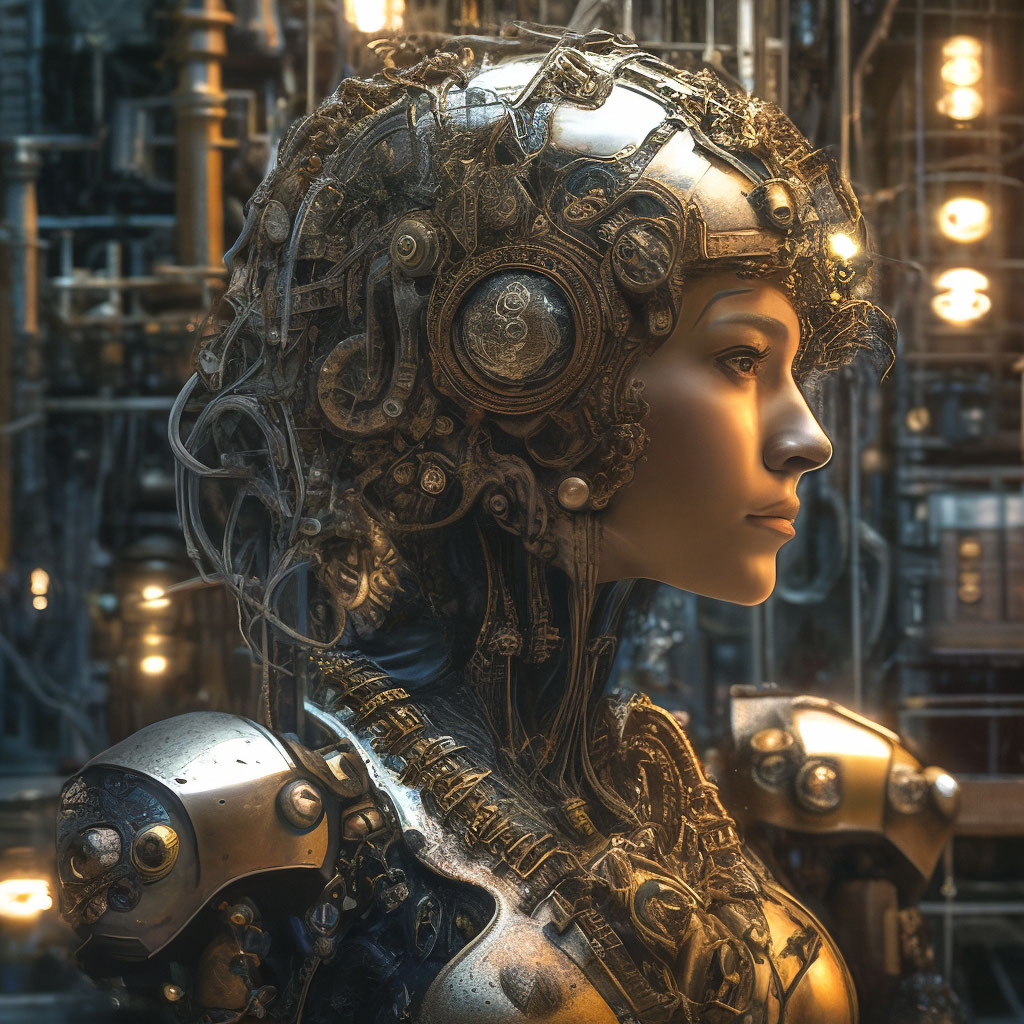 "Self-portrait of a neural network" — image created in Shedevrum